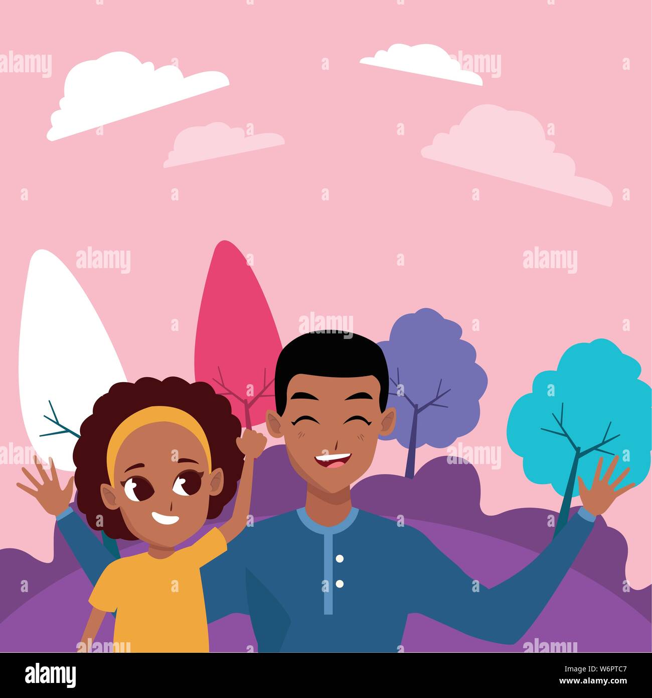 Family parent and children cartoons Stock Vector Image & Art - Alamy