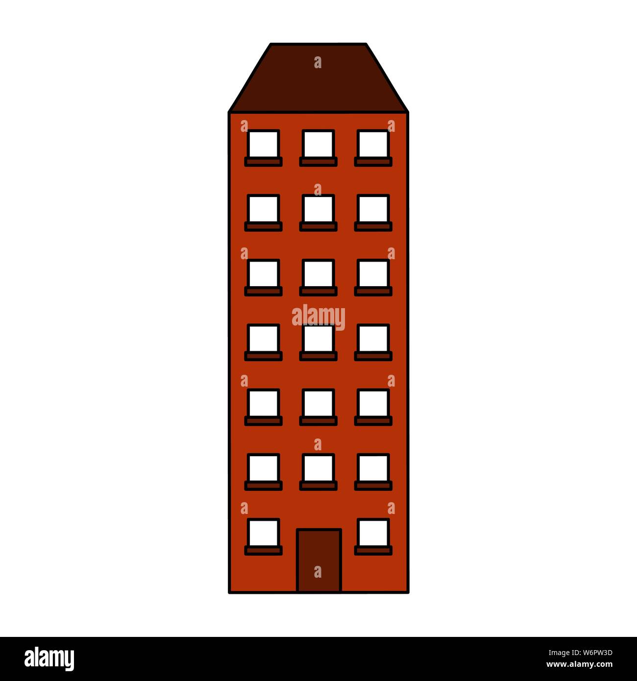architecture modern urban building cartoon Stock Vector Image & Art - Alamy