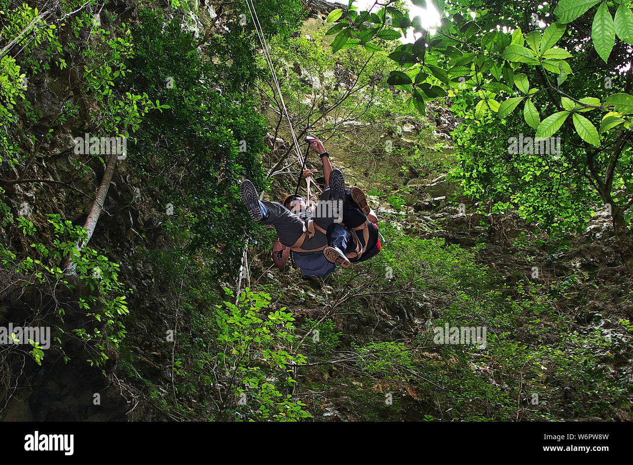 Jomblang, Indonesia - 01 Aug 2016. Jomblang cave near Yogyakarta city ...