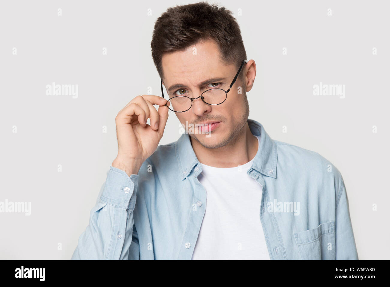 Man lowering head hi-res stock photography and images - Alamy