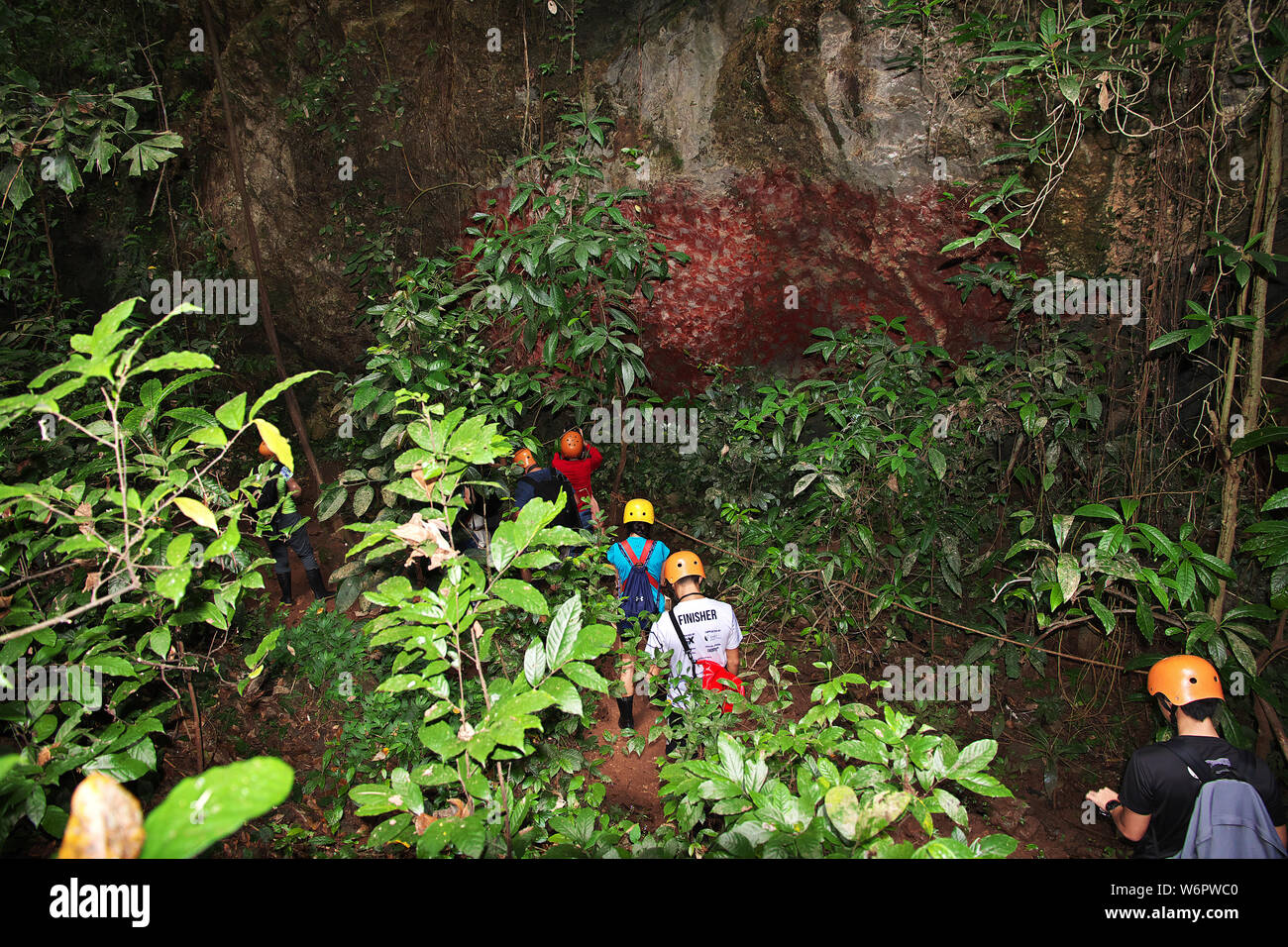 Jomblang, Indonesia - 01 Aug 2016. Jomblang cave near Yogyakarta city ...