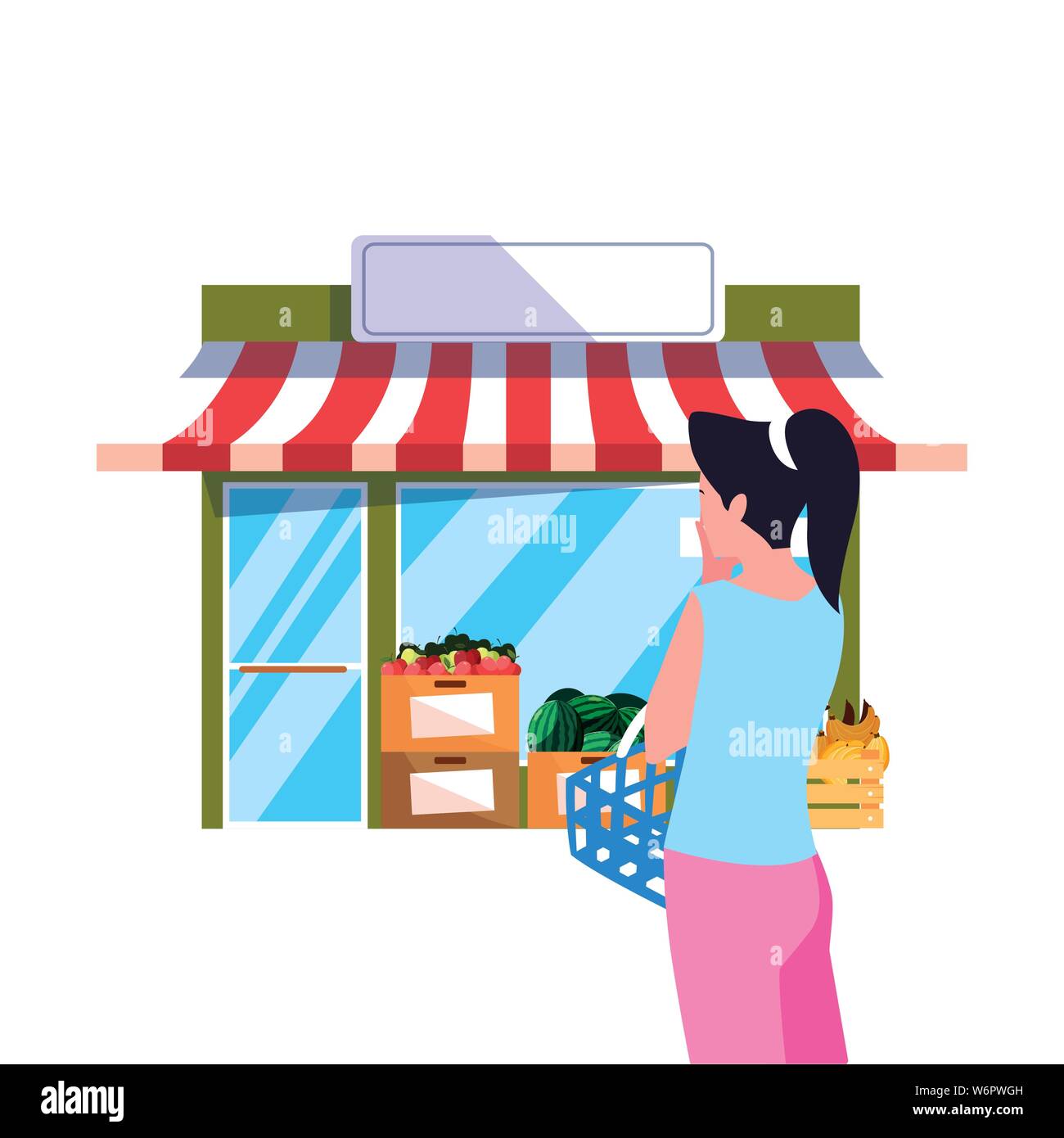Greengrocery shop Cut Out Stock Images & Pictures - Alamy