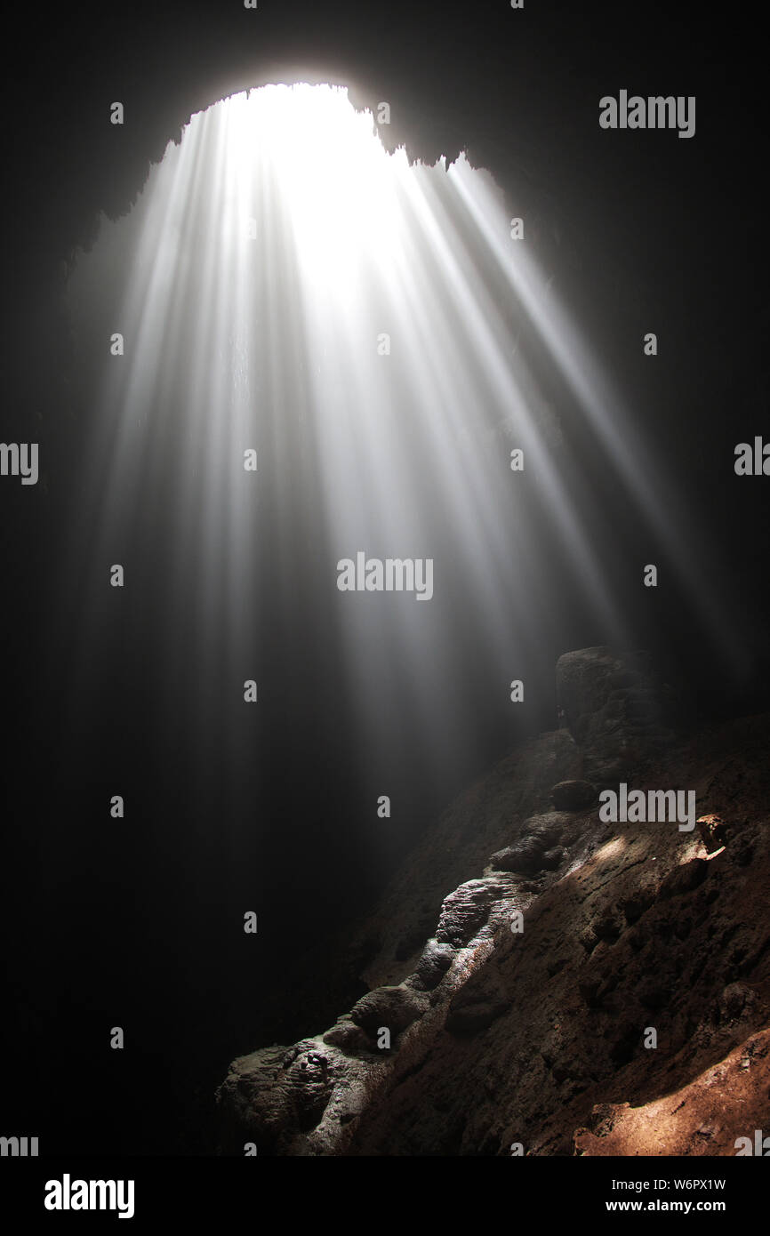 Jomblang cave near Yogyakarta city, Java, Indonesia Stock Photo - Alamy