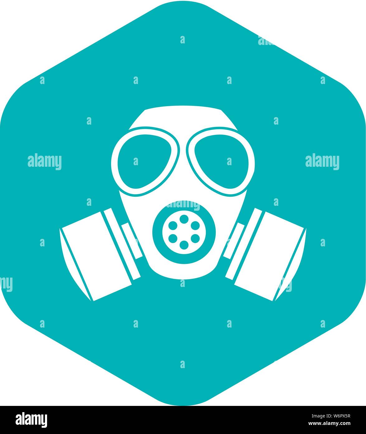 Chemical gas mask icon, simple style Stock Vector Image & Art - Alamy
