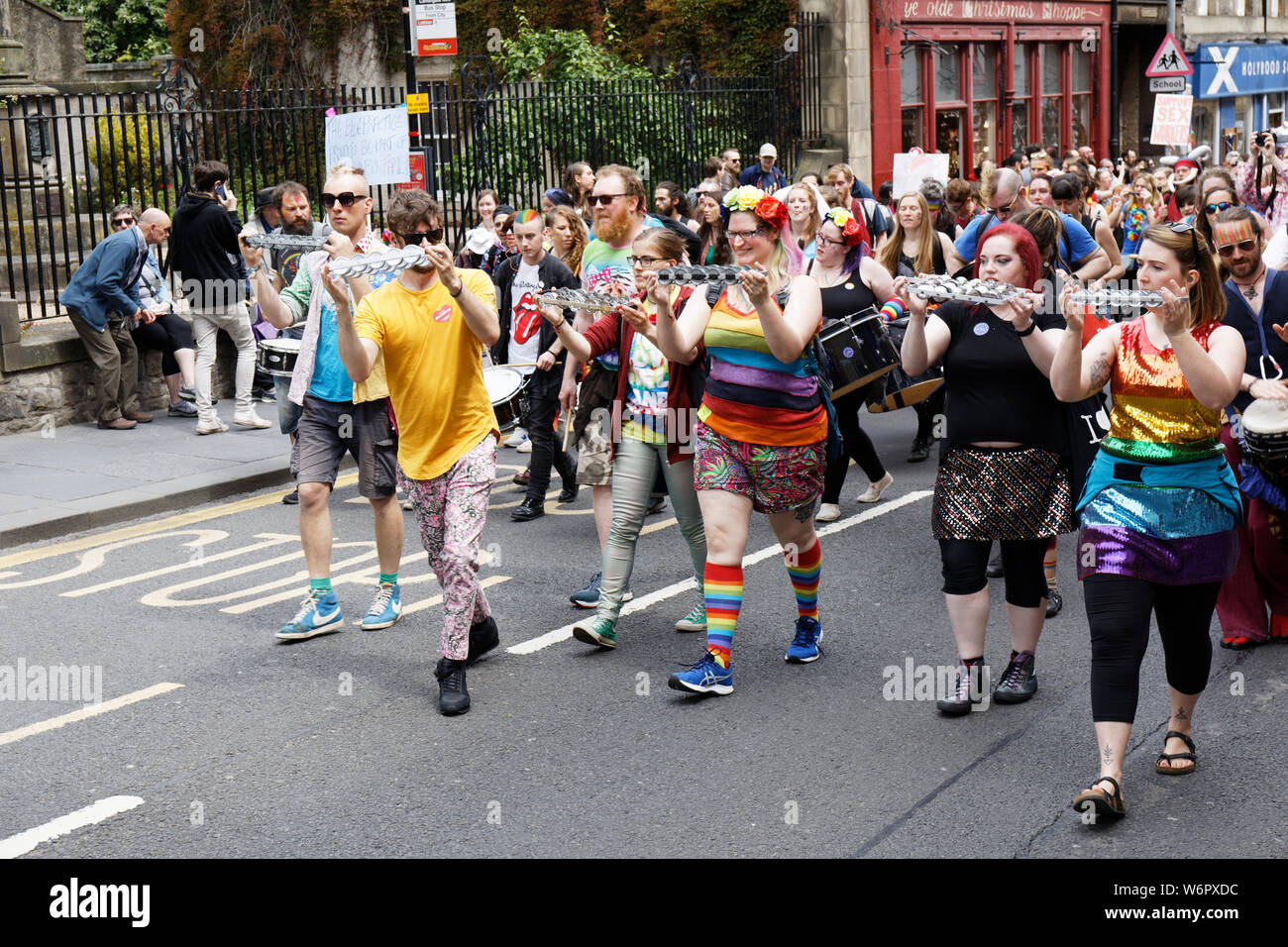 LGBT pride walk in Edinburgh, Scotland, United Kingdom Stock Photo - Alamy