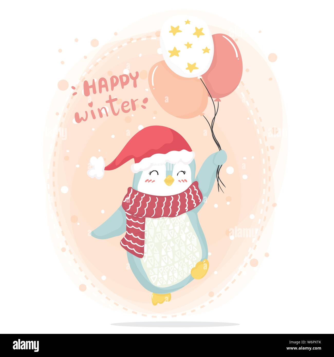 Penguin balloon balloons Stock Vector Images - Alamy