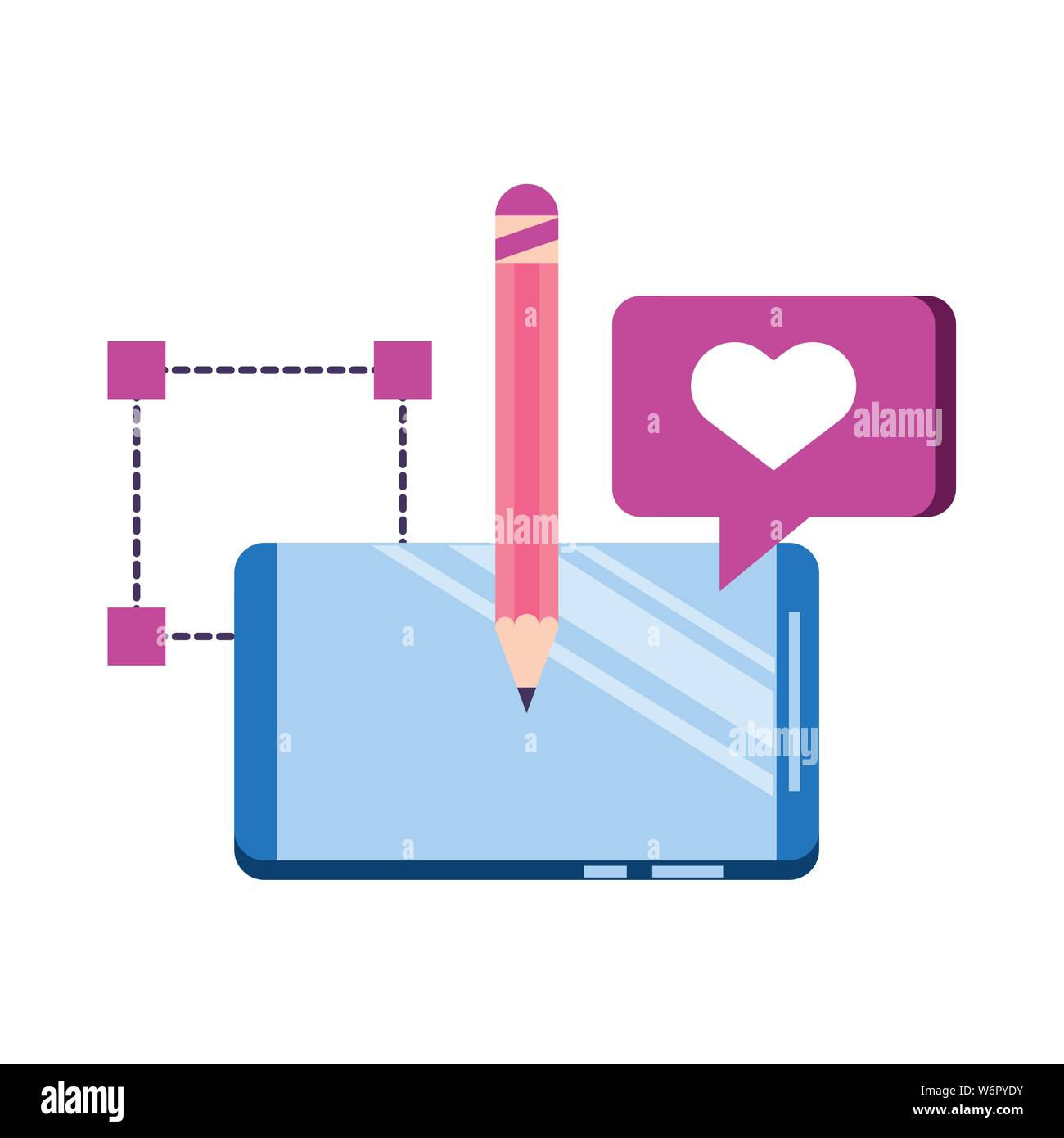 technology web digital hardware cartoon Stock Vector Image & Art - Alamy