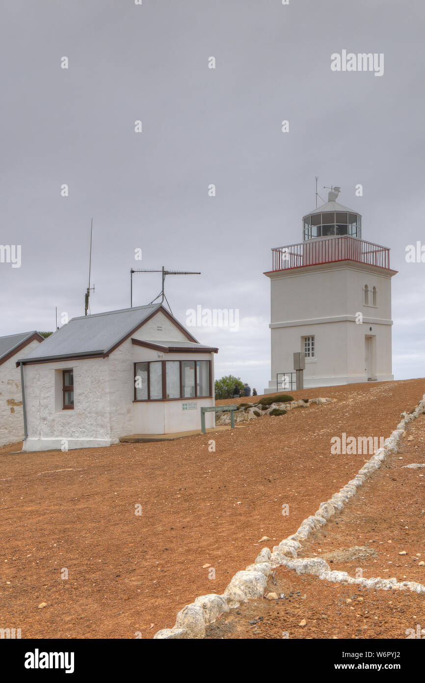 A Vertical of Cape Borda Lighthouse on Kangaroo Island, Australia Stock ...