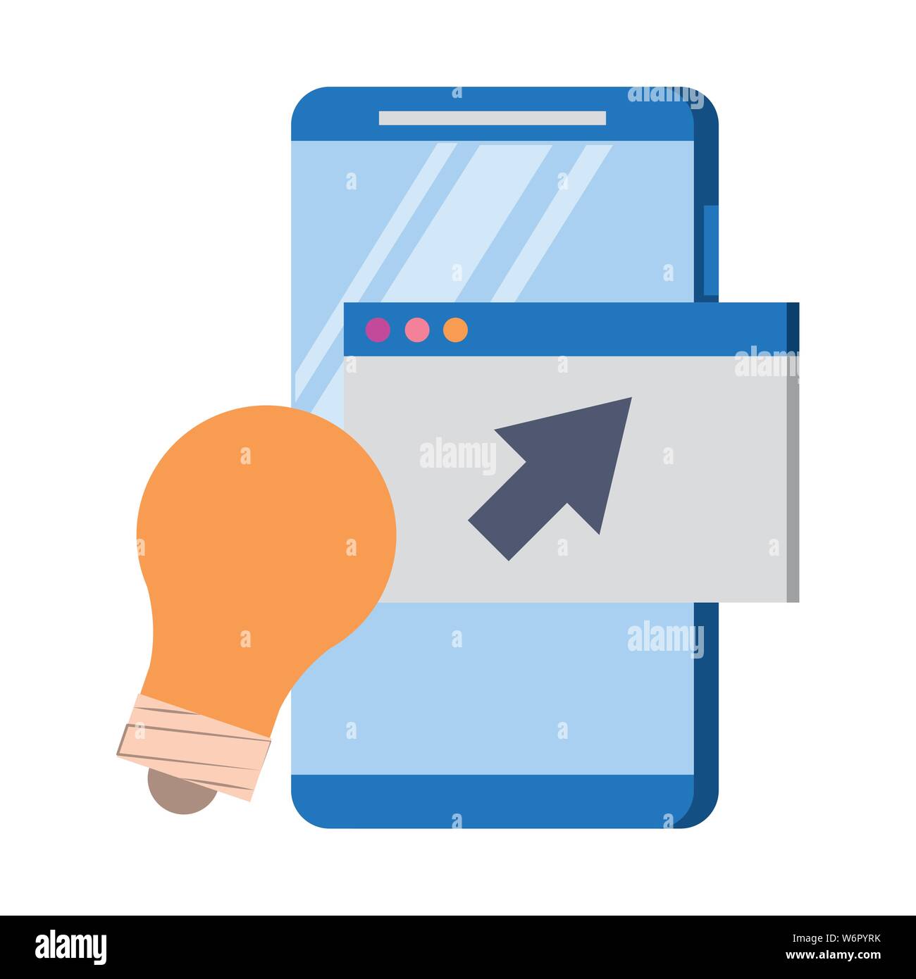 technology web digital hardware cartoon Stock Vector Image & Art - Alamy