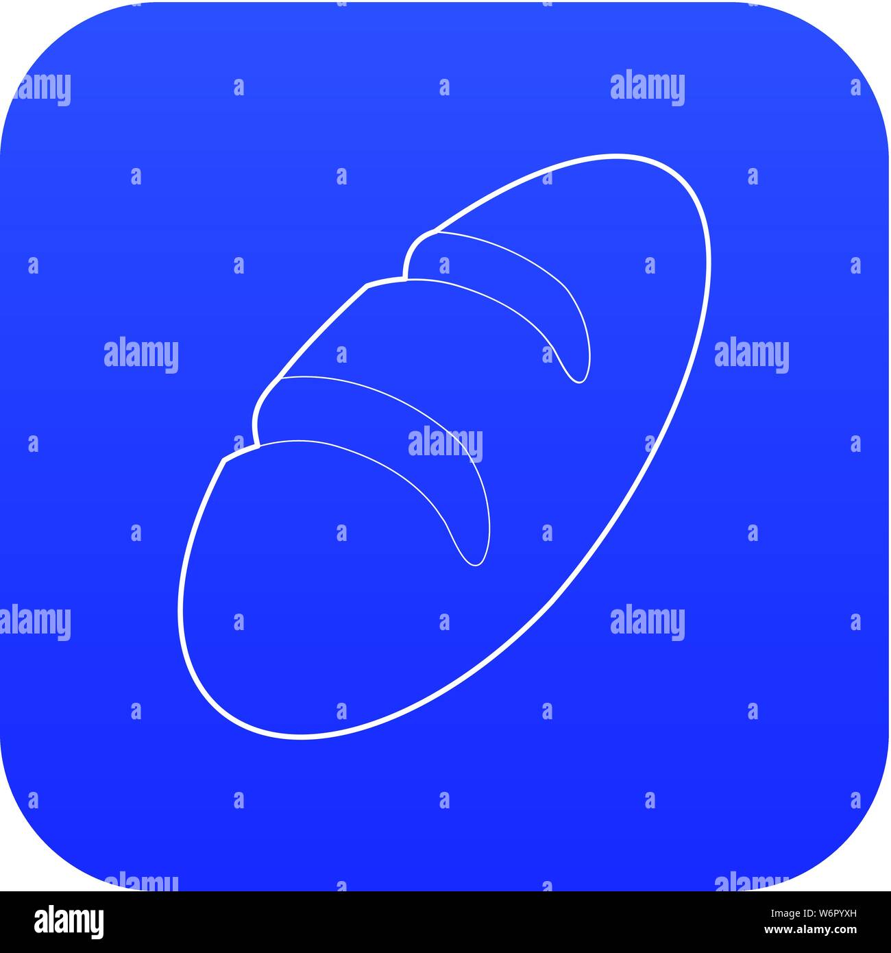 Loaf icon blue vector Stock Vector Image & Art - Alamy