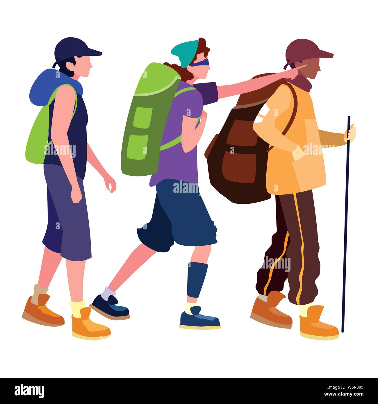 Hiking Cartoon