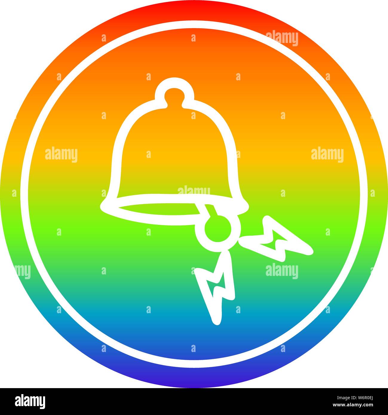 Circular bell Stock Vector Images - Alamy