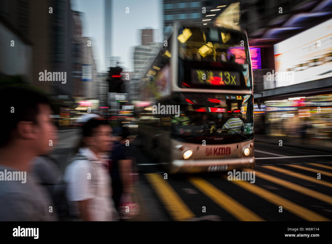 Hong kong bus advertisement hi-res stock photography and images - Alamy