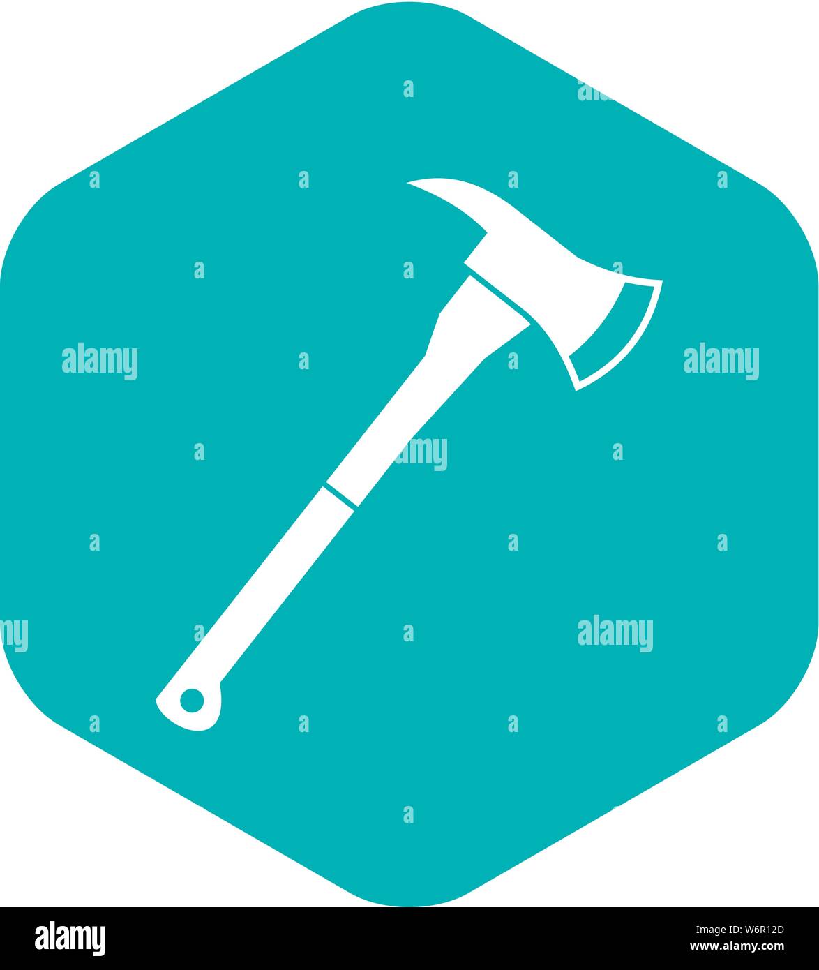 Firefighter axe icon, simple style Stock Vector Image & Art - Alamy