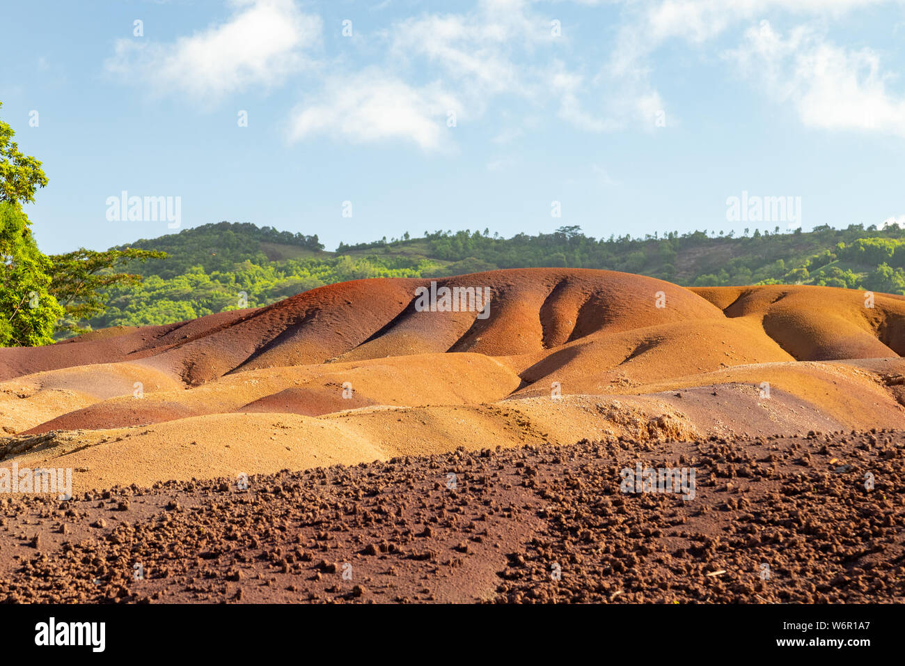 Seven coloured earth (sandstone formation with seven colours) on ...