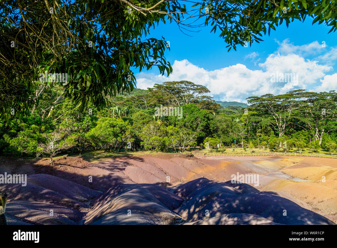 Seven coloured earth (sandstone formation with seven colours) on ...