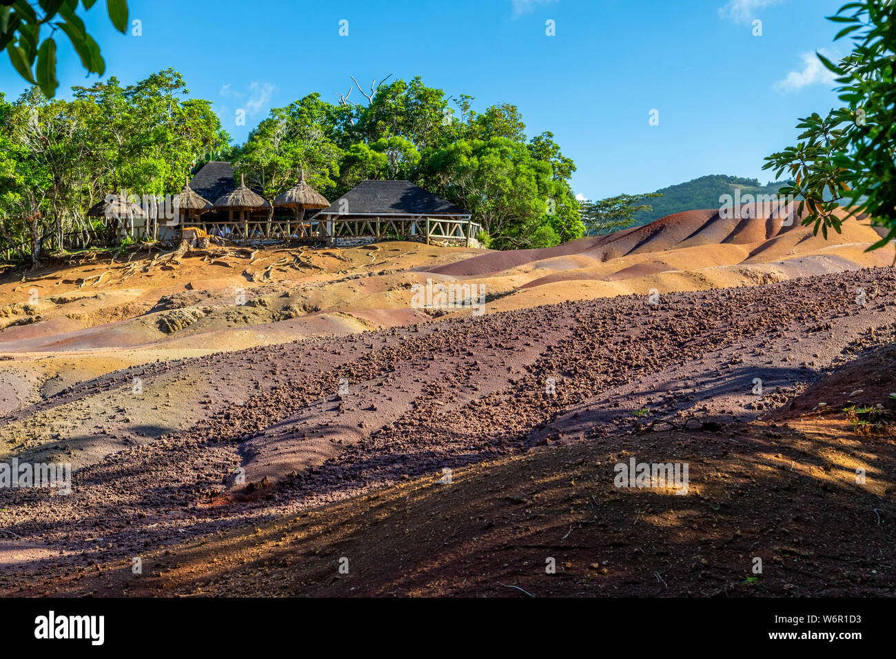 Seven coloured earth (sandstone formation with seven colours) on ...