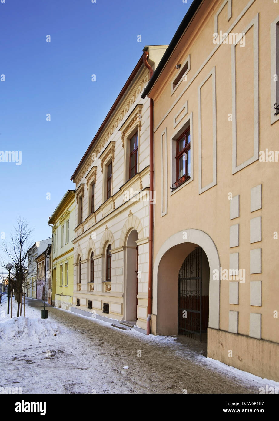 Old street in Spisska Bela. Slovakia Stock Photo - Alamy