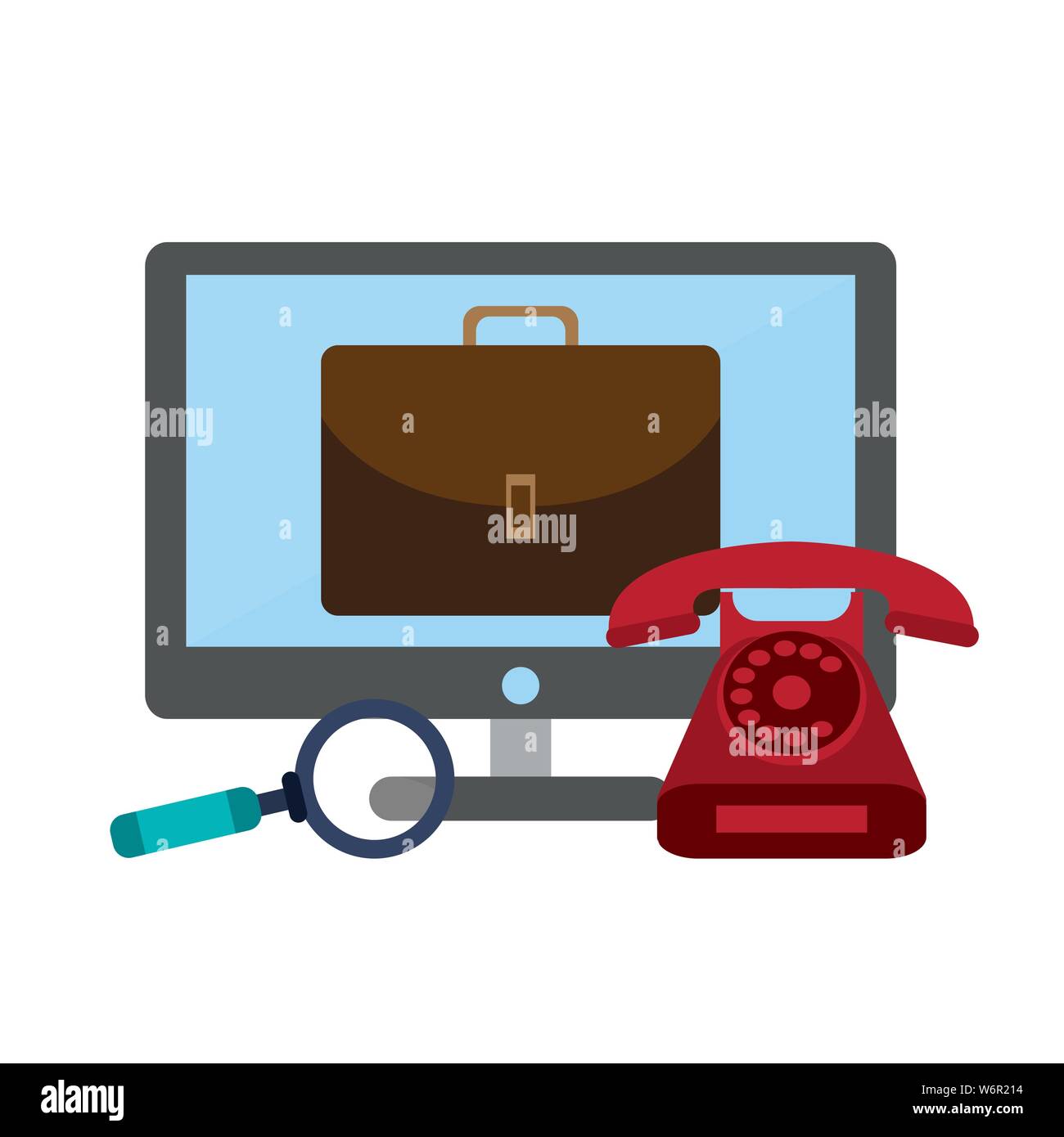 technology digital modern hardware cartoon Stock Vector Image & Art - Alamy