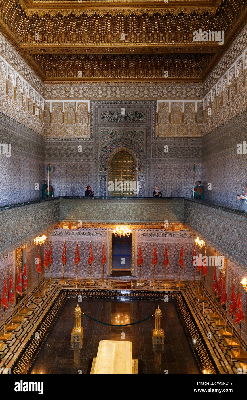The mausoleum of King Mohammed V in Rabat, Morocco Stock Photo - Alamy
