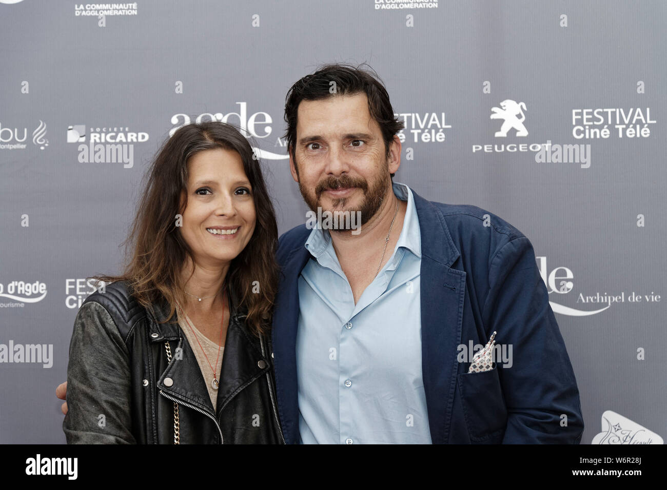 Cap of Agde, France.22th June, 2019. Alexandre Thibault and Sophie ...