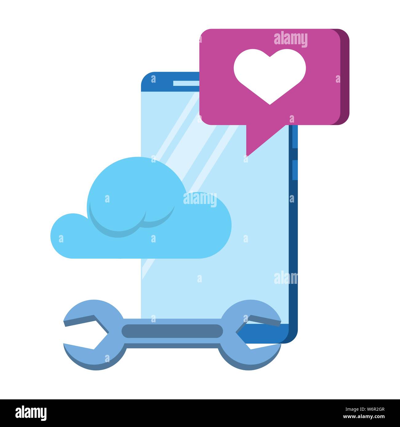 technology web digital hardware cartoon Stock Vector Image & Art - Alamy