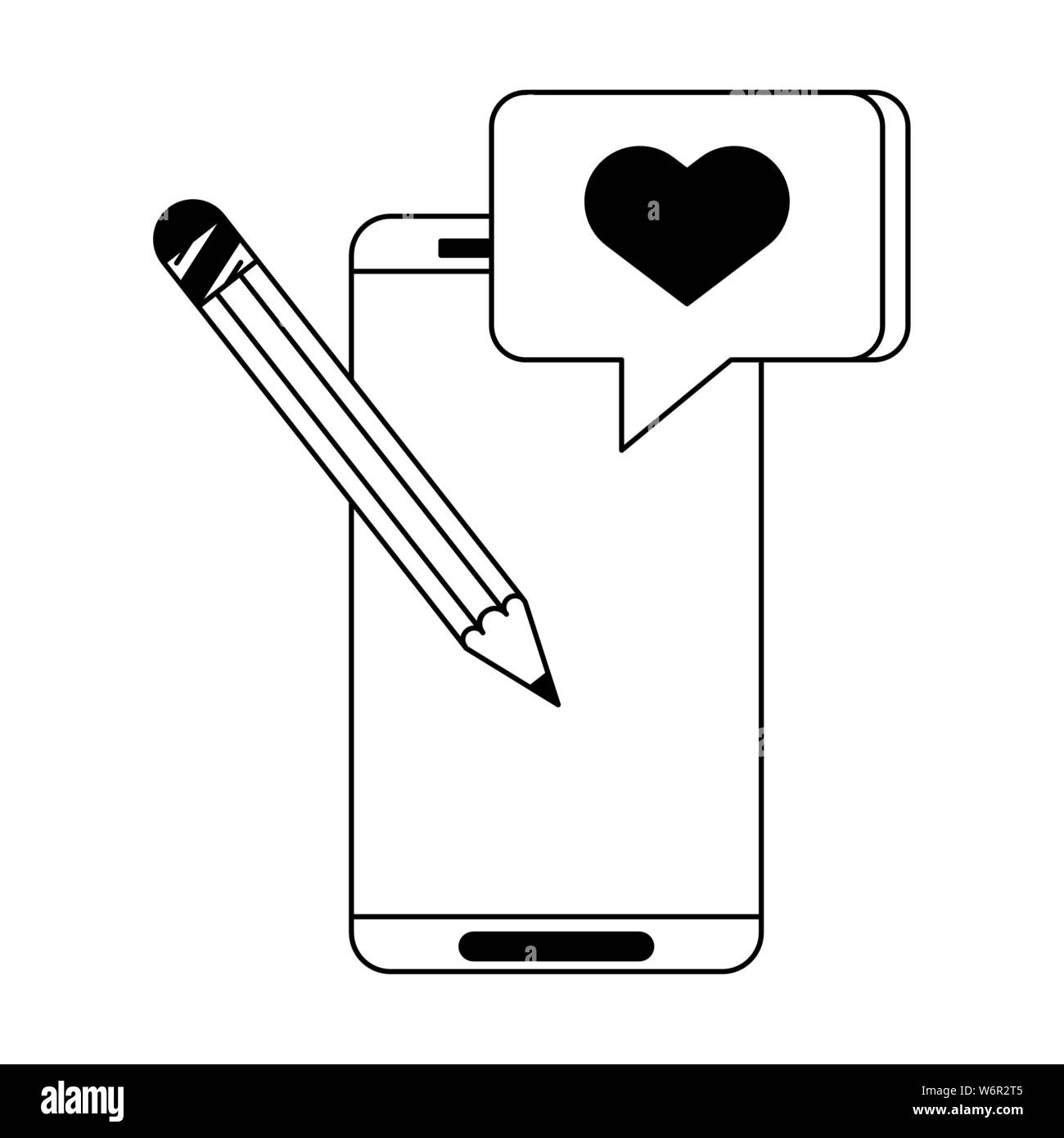 technology web digital hardware cartoon in black and white Stock Vector ...