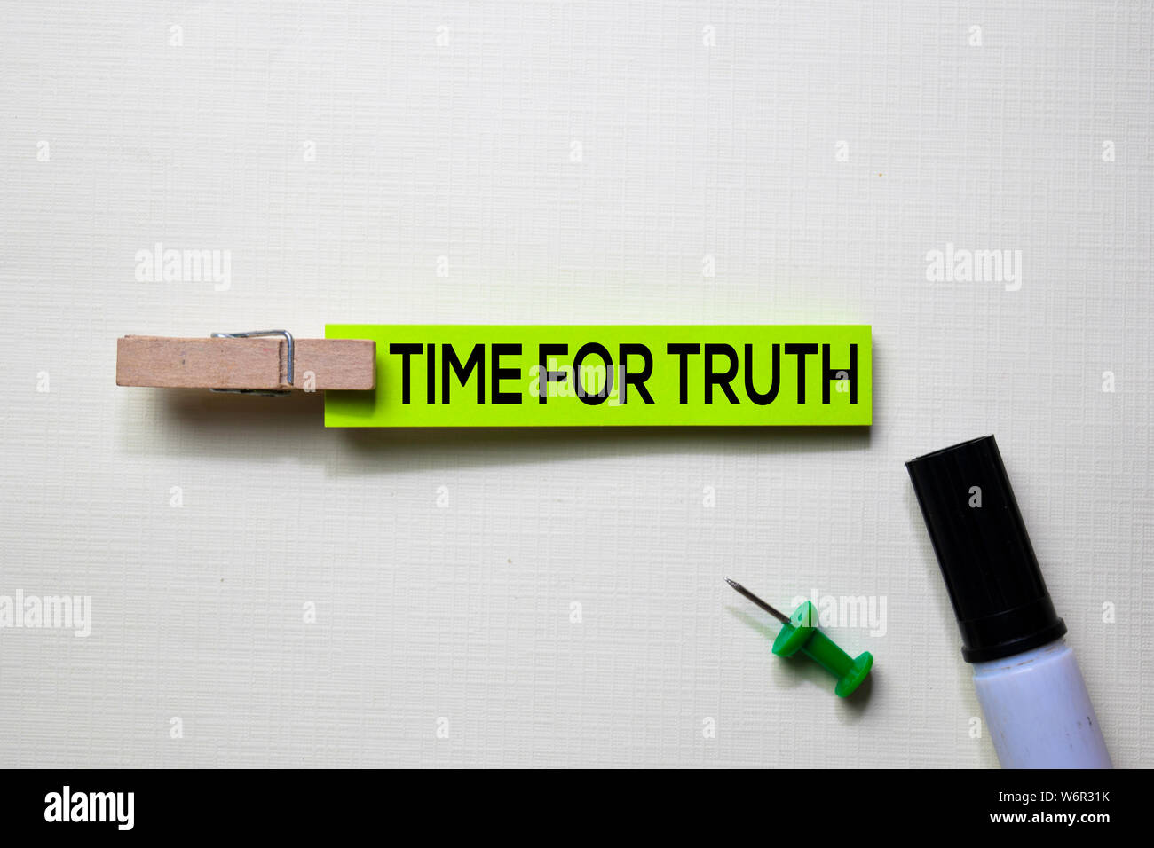 Time For Truth text on sticky notes isolated on office desk Stock Photo ...