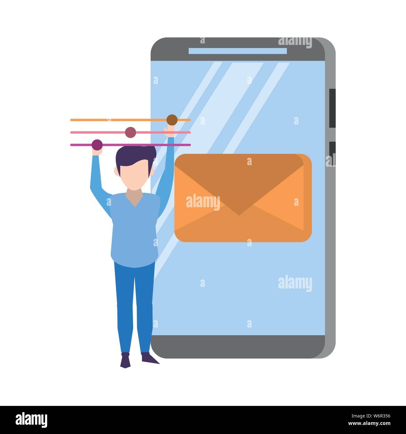 technology web digital hardware cartoon Stock Vector Image & Art - Alamy