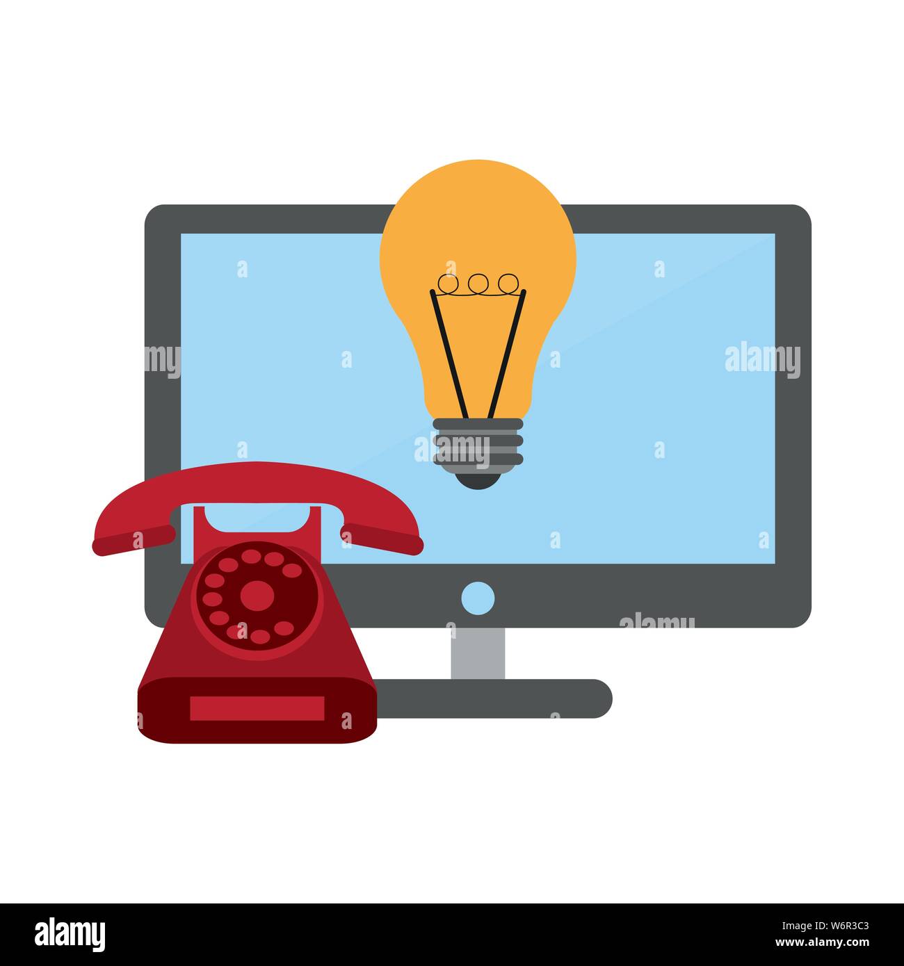 technology digital modern hardware cartoon Stock Vector Image & Art - Alamy