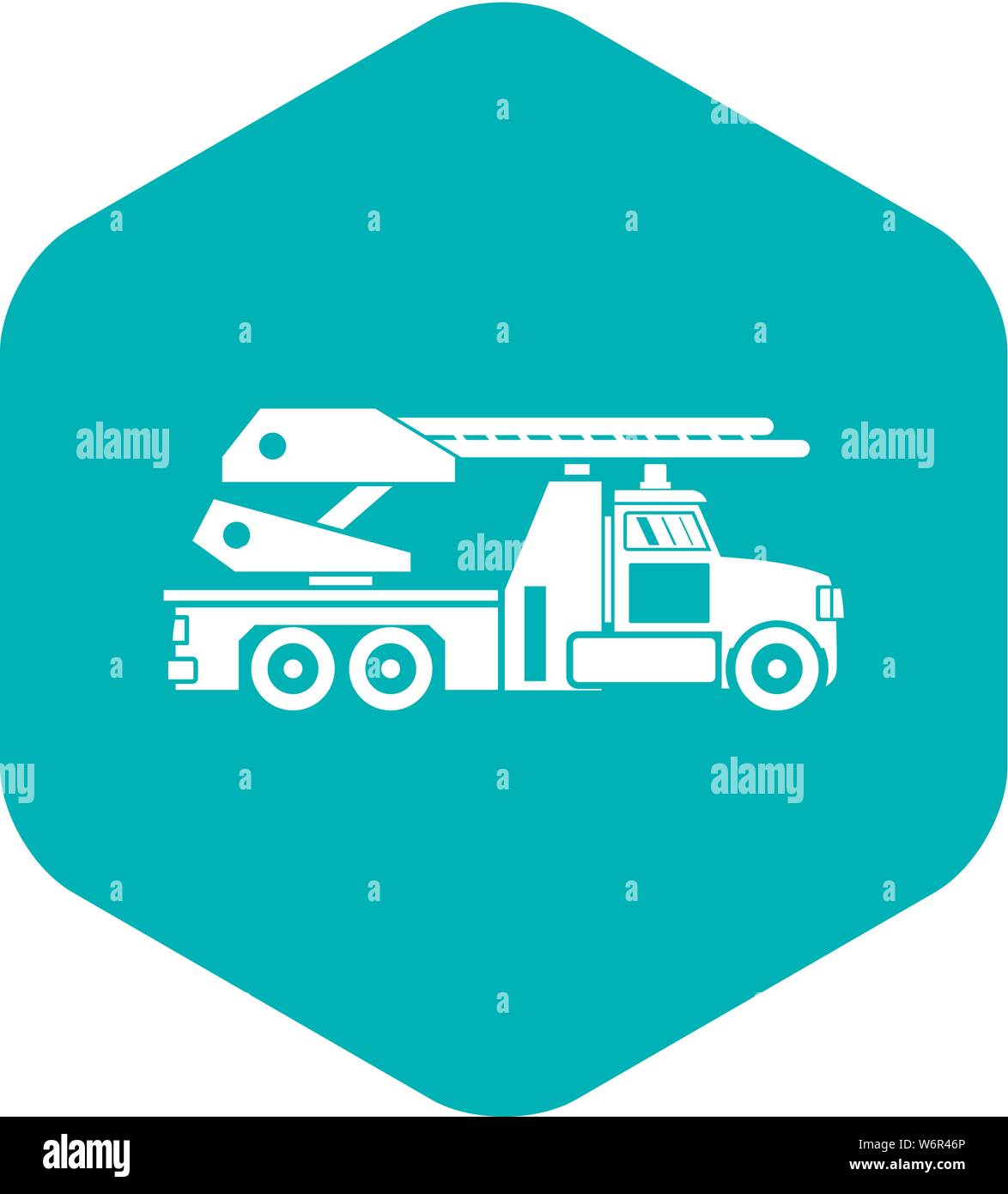 Fire engine icon, simple style Stock Vector Image & Art - Alamy