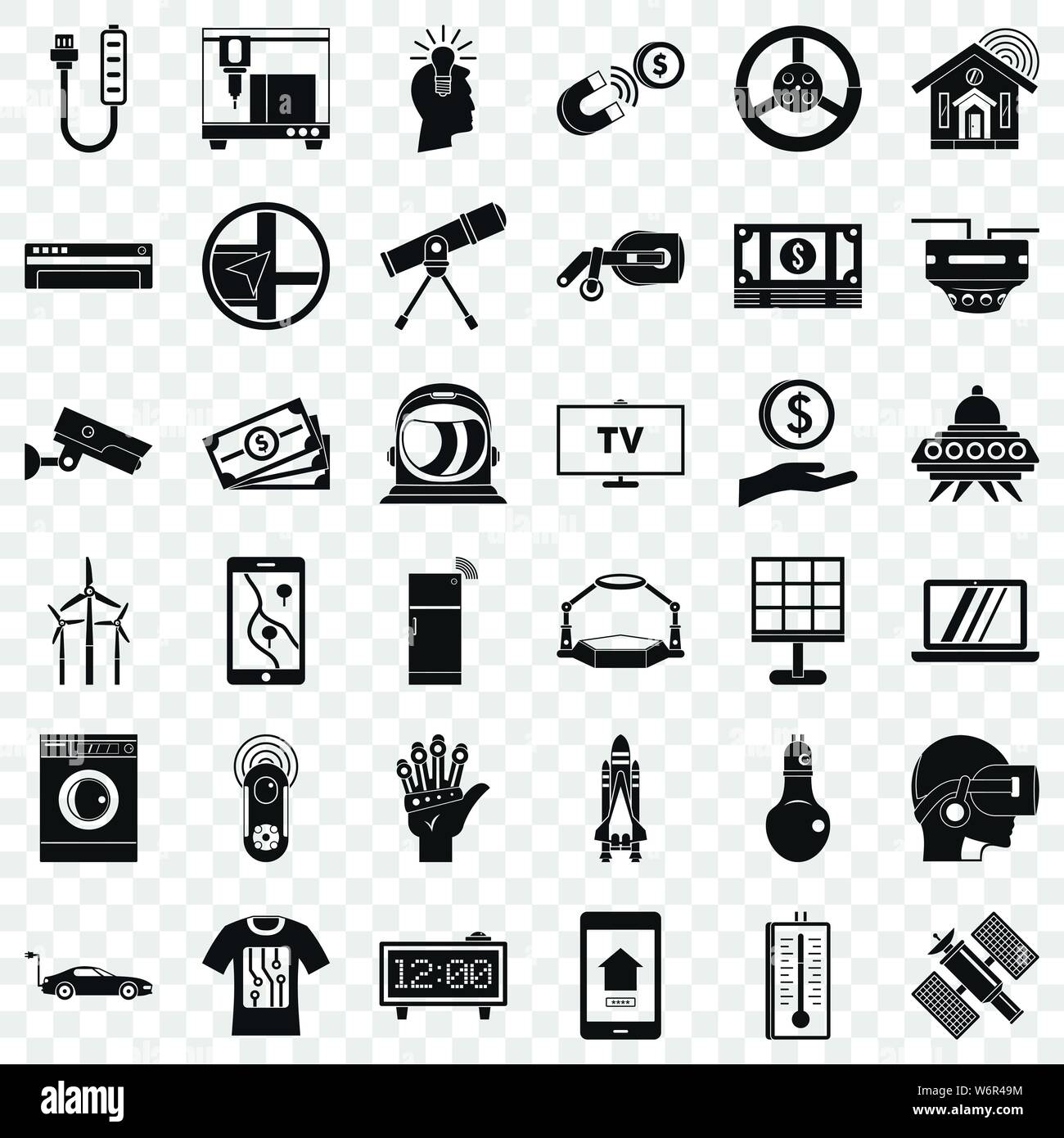 Laptop icons set, simple style Stock Vector Image & Art - Alamy