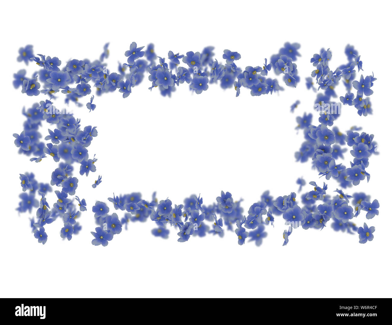 Spring background frame flowering Cut Out Stock Images & Pictures - Alamy