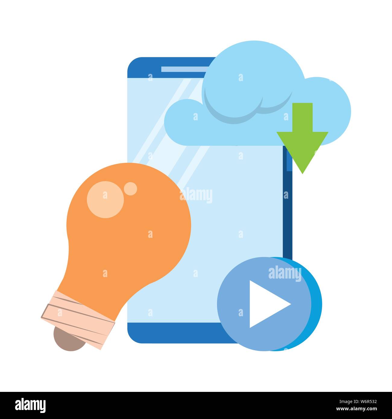 technology web digital hardware cartoon Stock Vector Image & Art - Alamy