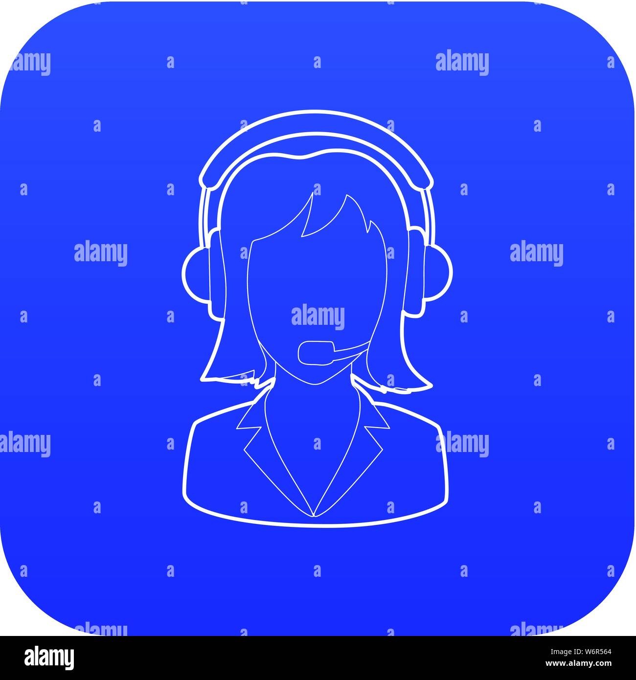 Female speaking smart phone Stock Vector Images - Alamy