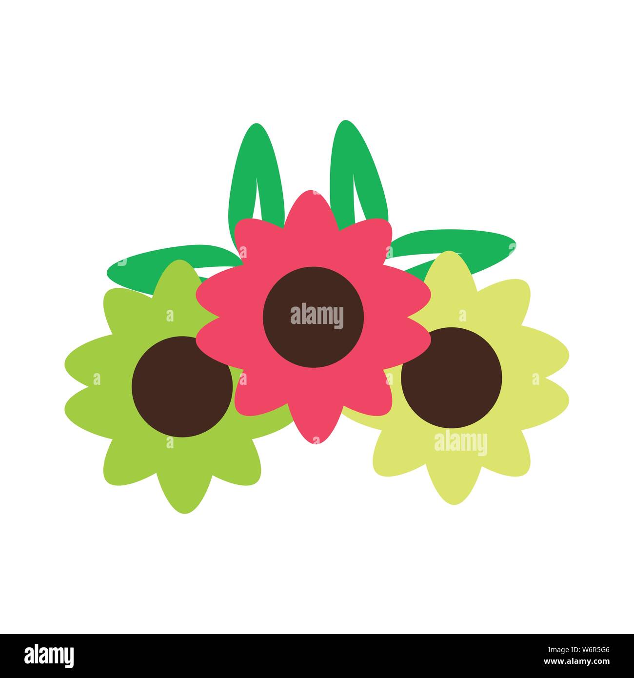 nature ornament flowers decoration cartoon Stock Vector Image & Art - Alamy