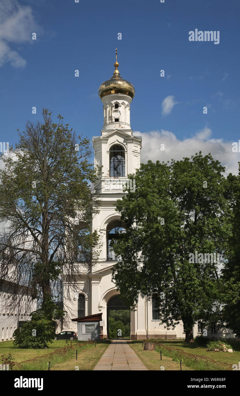 St. George's (Yuriev) Monastery in Novgorod the Great. Russia Stock ...