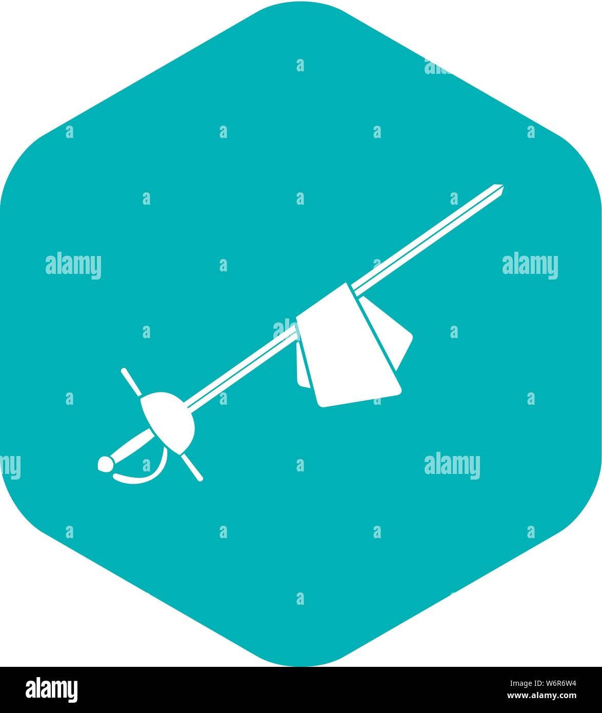 Saber icon, simple style Stock Vector Image & Art - Alamy