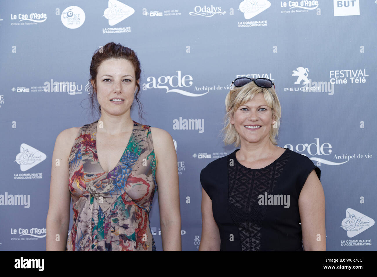 Cap of Agde, France.22th June, 2019.Helene Degy (L), Vanessa Valence ...