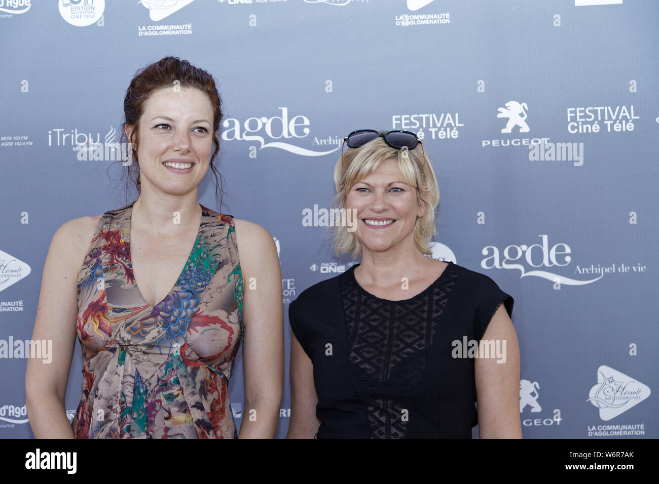 Cap of Agde, France.22th June, 2019.Helene Degy (L), Vanessa Valence ...
