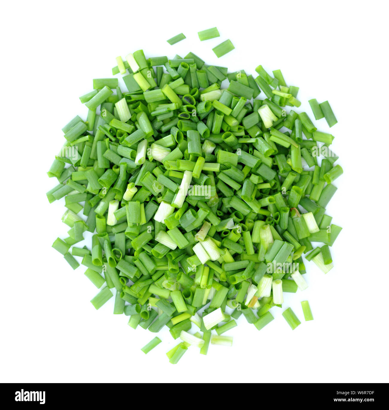 organic fresh green onion leaf on white background Stock Photo - Alamy