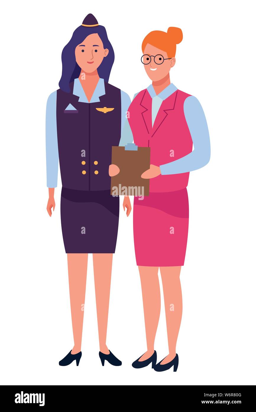 Professionals workers couple smiling cartoons Stock Vector Image & Art ...