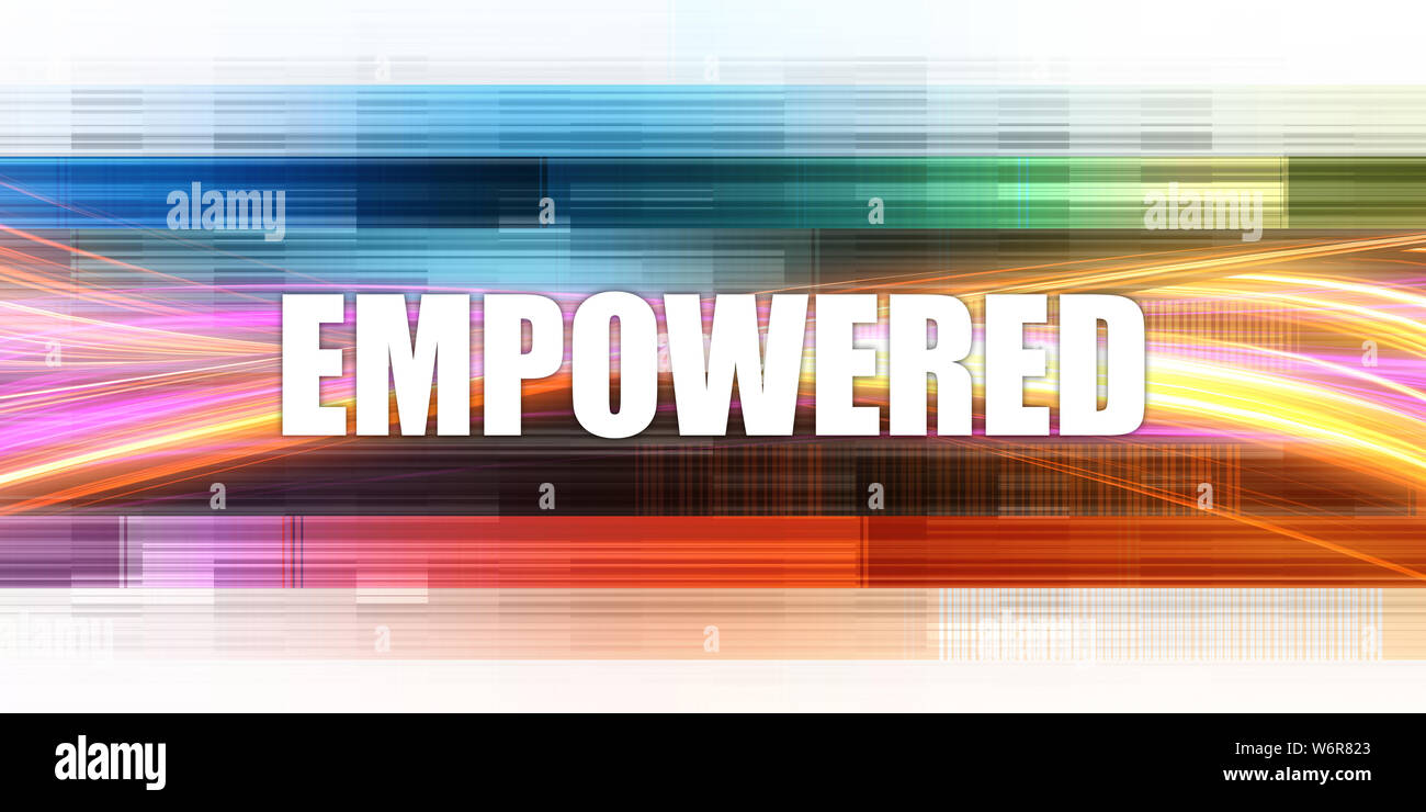 Empowered Corporate Concept Exciting Presentation Slide Art Stock Photo ...