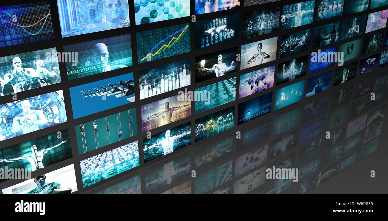 Screens collage hi-res stock photography and images - Alamy