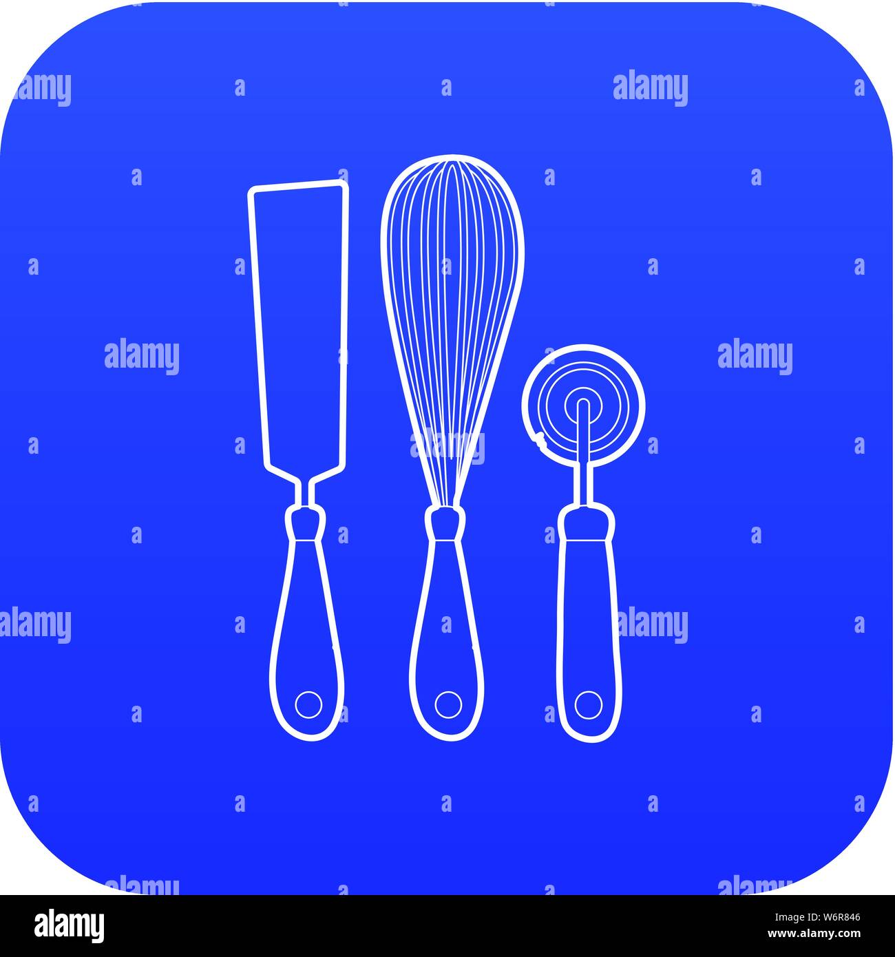 Kitchenware icon blue vector Stock Vector Image & Art - Alamy