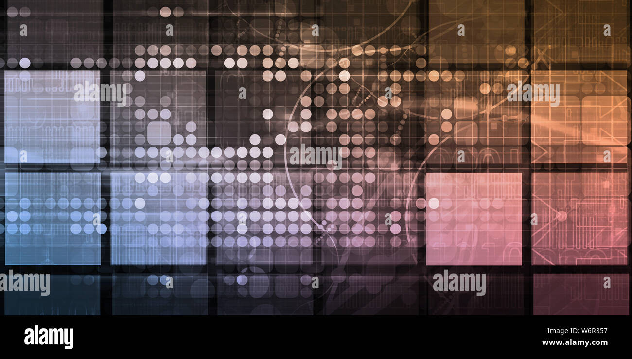 Technology Startup Background with Digital Concept Network Art Stock ...