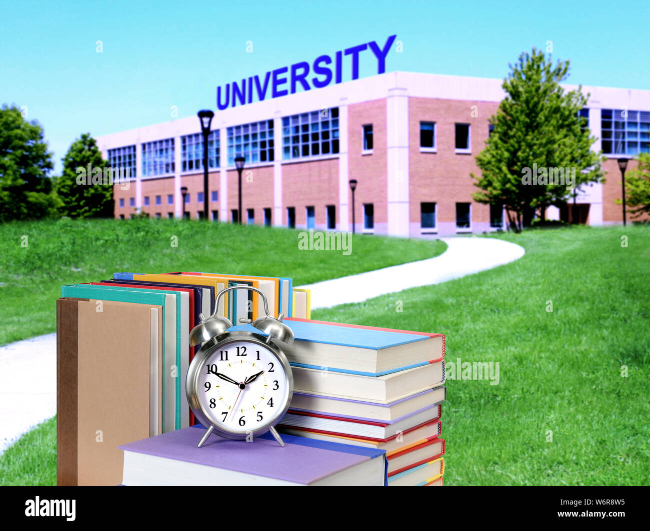 education concept: path to college or university Stock Photo - Alamy