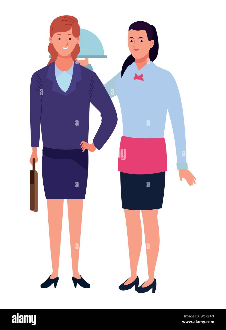 Professionals workers couple smiling cartoons Stock Vector Image & Art ...