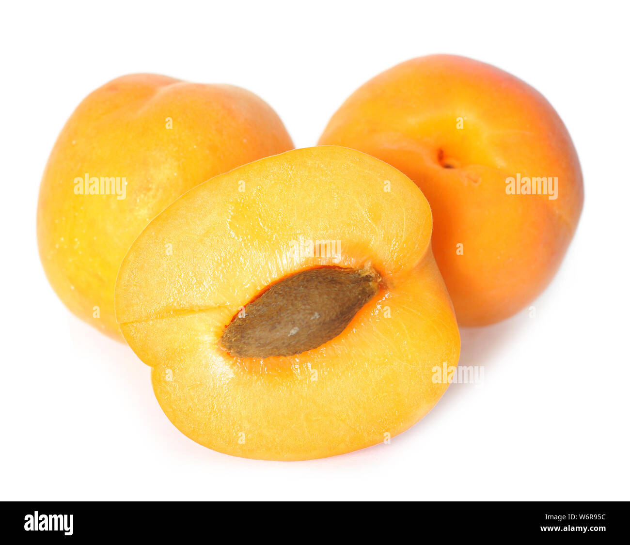 ripe plums on white background Stock Photo - Alamy