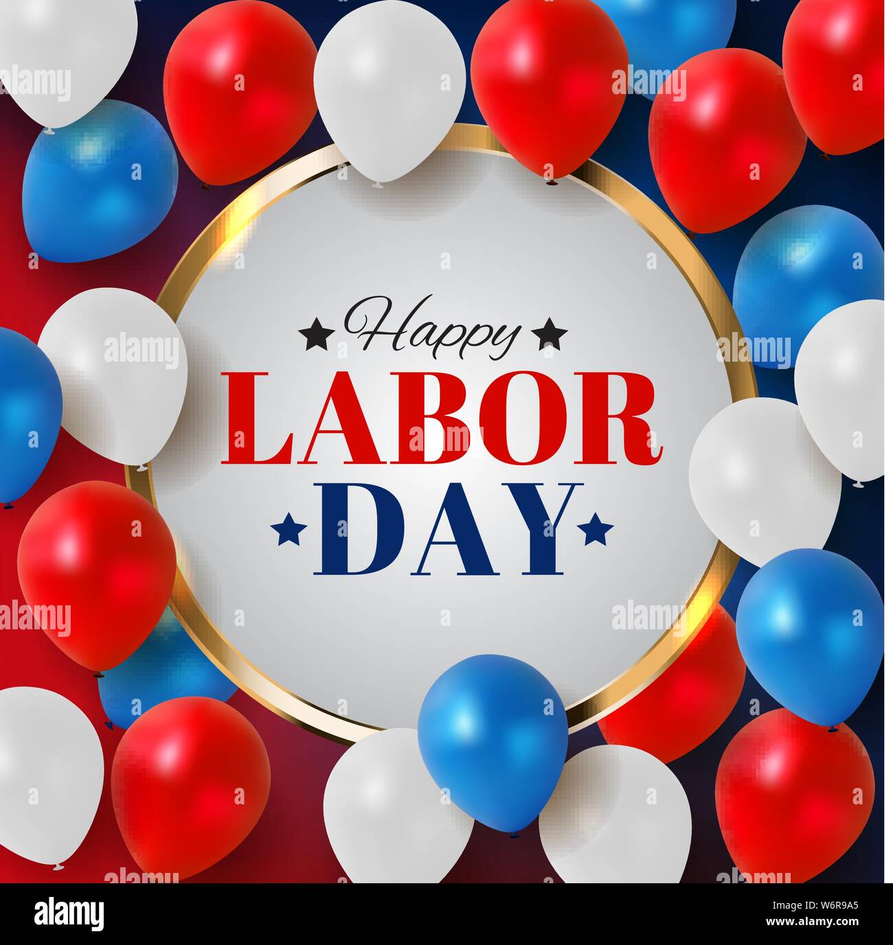 Happy Labor Day Poster Vector Illustration Stock Vector Image & Art - Alamy